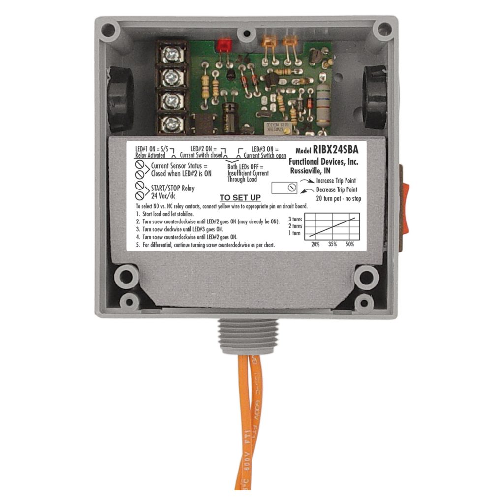 RIBX24SBA (Desc:) Enclosed Internal Sensor, Adj. Output, + - ProKontrol